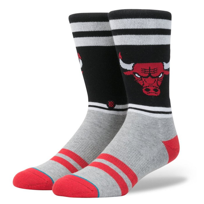 Stance socks NBA Chicago Bulls City Gym grey / red Chicago Bulls ...