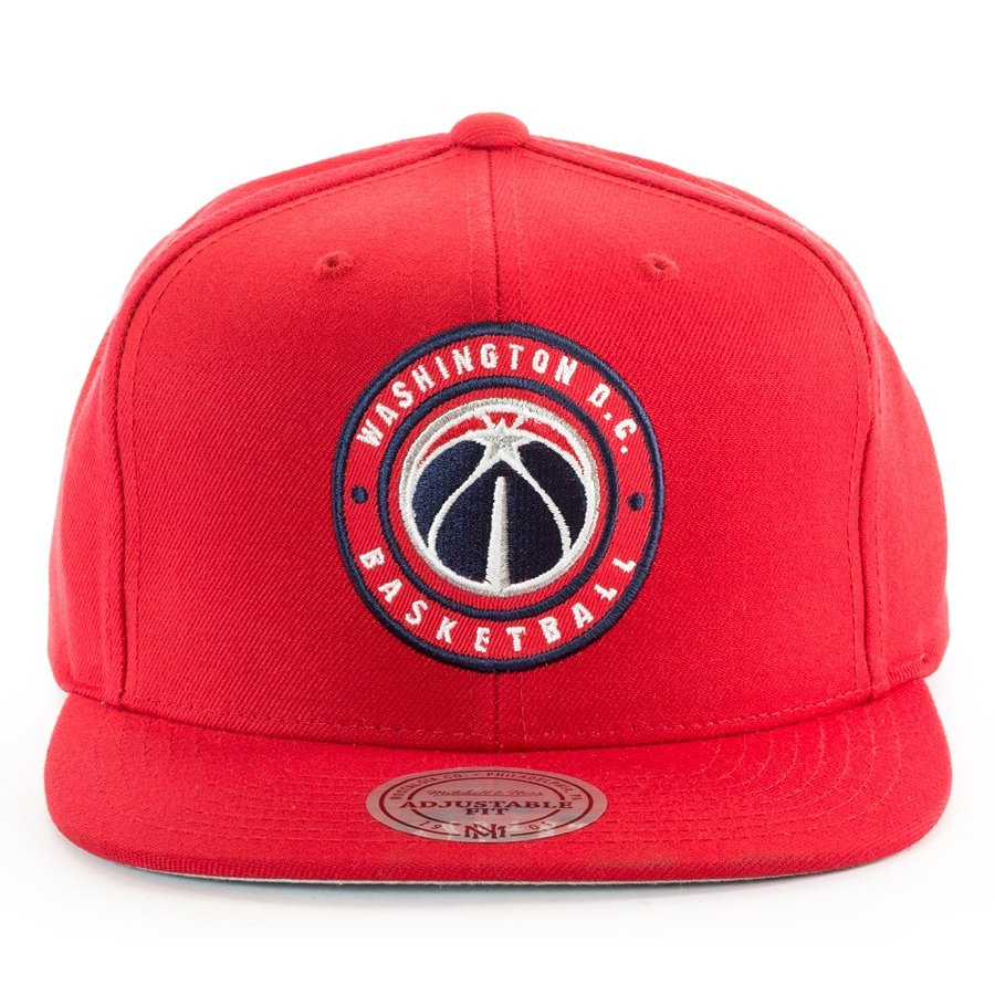 Mitchell and Ness snapback Twill Circle Patch Washington Wizards red ...