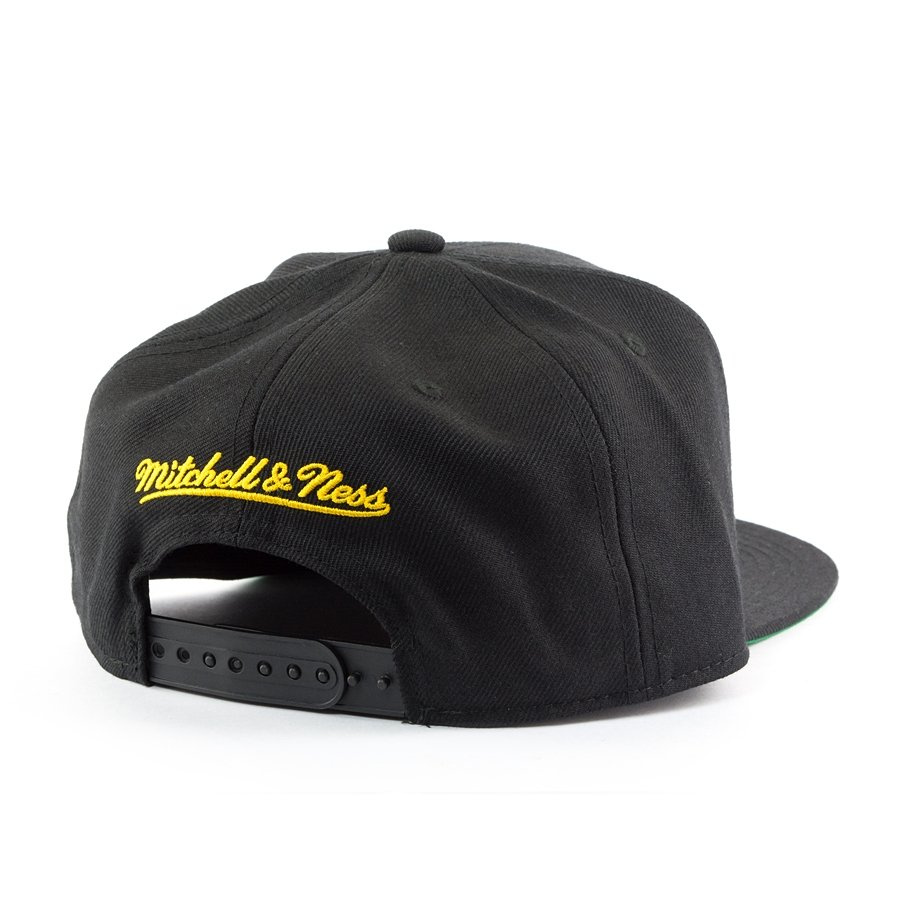 Mitchell and Ness snapback Wool Solid Golden State Warriors black ...