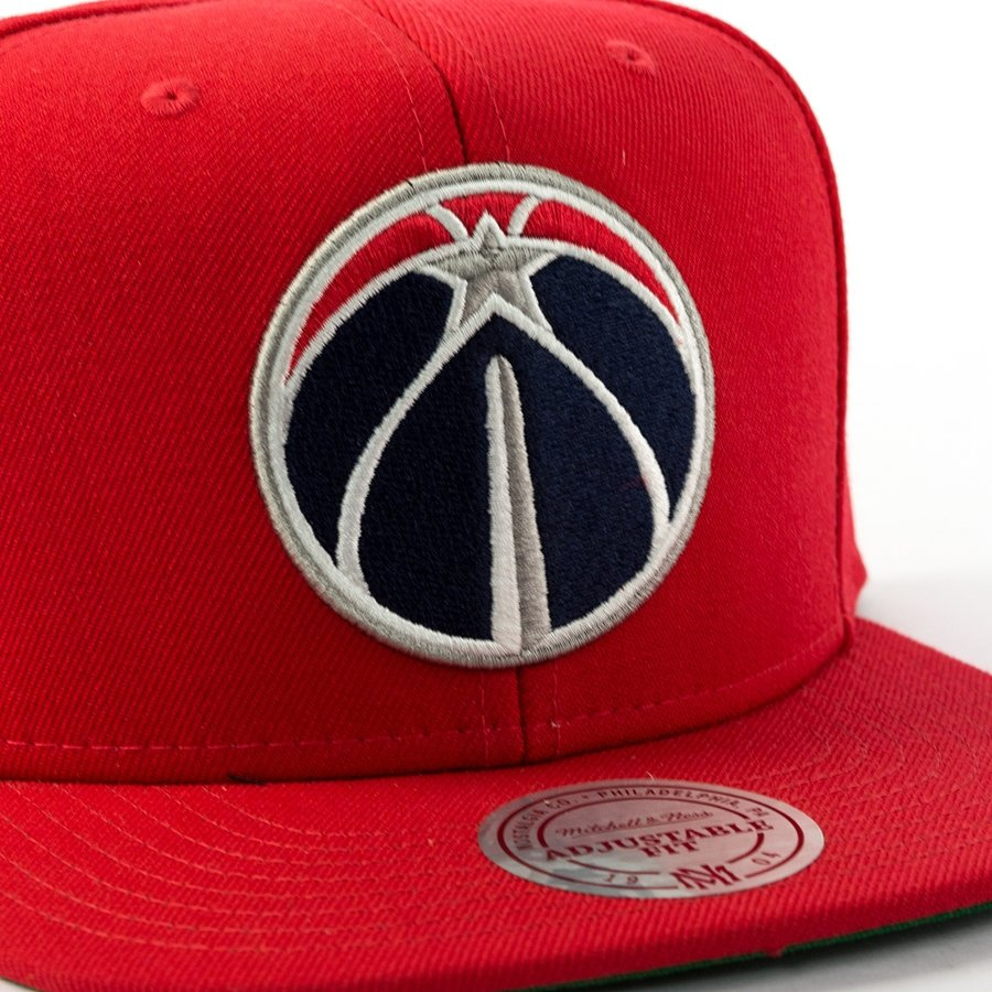 Mitchell and Ness snapback Wool Solid Washington Wizards red Washington ...