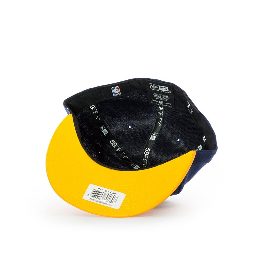 New Era fitted cap 59FIFTY Indiana Pacers navy / yellow Indiana Pacers ...