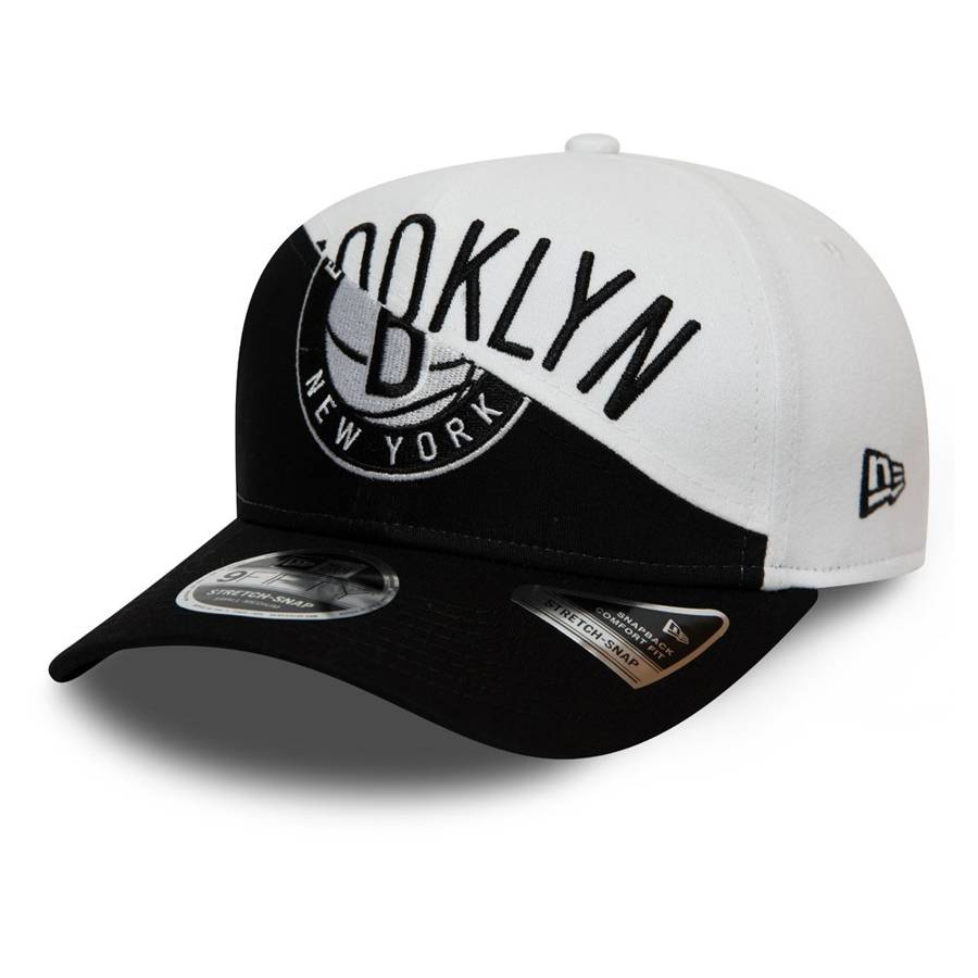 New Era snapbacK 9FIFTY 9FIFTY NBA Stretch Snap Brooklyn Nets white ...