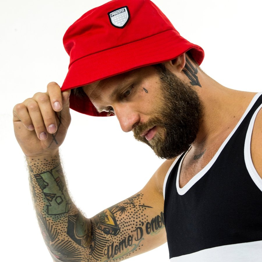 Prosto Klasyk bucket hat Chap red Red | CLOTHES & ACCESORIES \ Caps ...