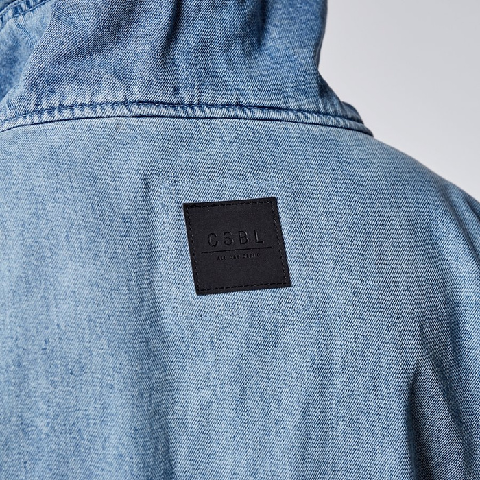 Cayler and Sons CSBL jacket Sherpa Denim Parka light blue | CLOTHES ...