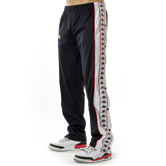 Kappa pants Authentic Banda Snap black / white Black | CLOTHES ...