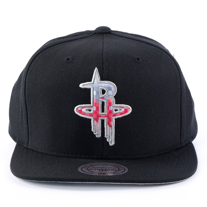 Mitchell and Ness snapback Easy Three Digital XL Houston Rockets black ...