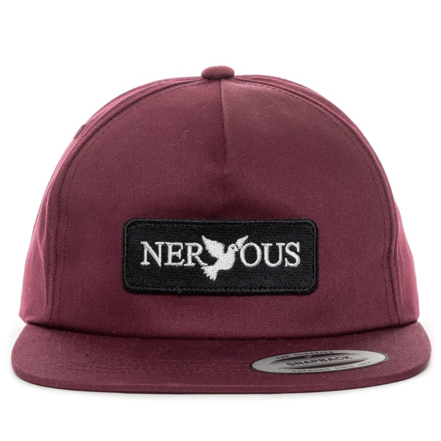 Nervous snapback Unstructed maroon Maroon | CLOTHES & ACCESORIES \ Caps ...