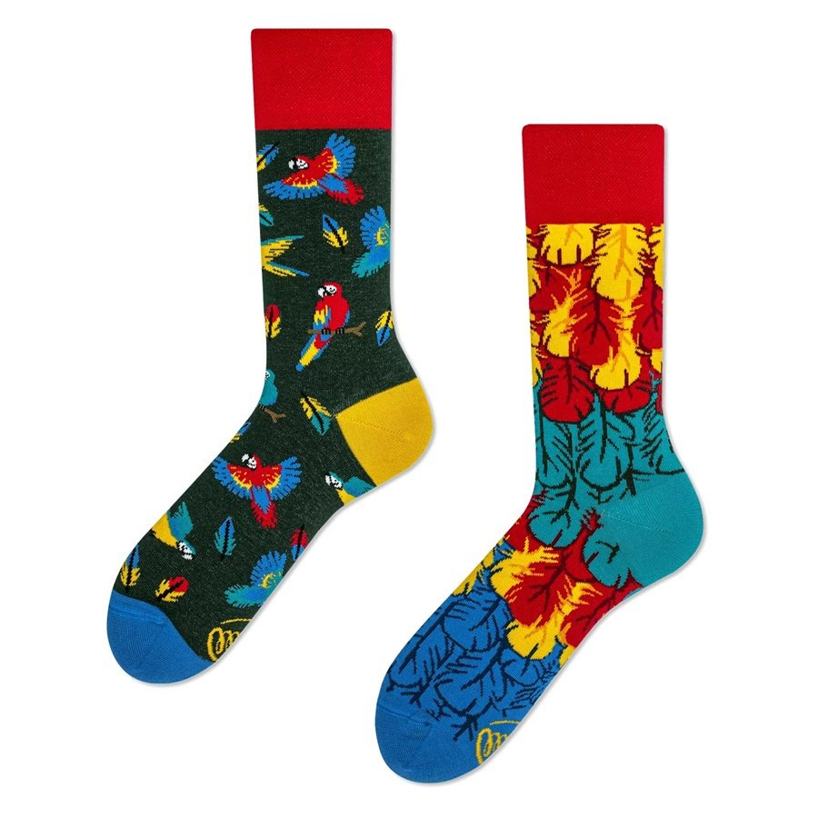 Many Mornings socks Quarter Paradise Parrot multicolor | BRANDS \ M ...