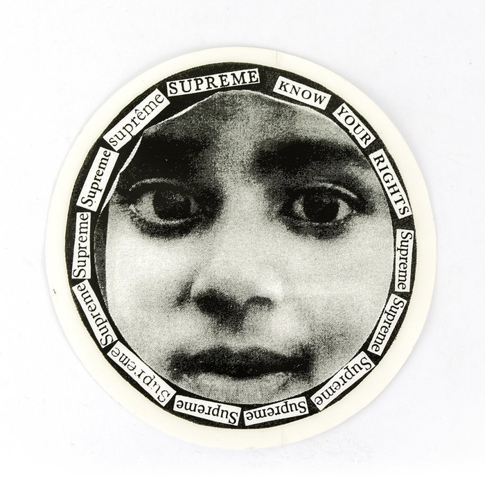 Naklejka Supreme sticker Know Your Rights | ONA \ Akcesoria ON ...