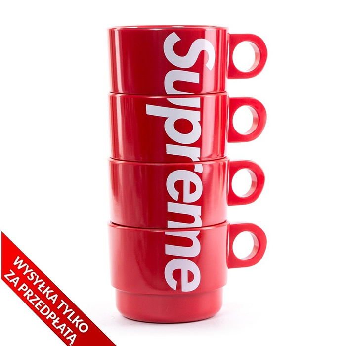 Zestaw kubków Supreme Stacking Cups red | ONA \ Akcesoria ON \ Akcesoria AKCESORIA \ Gadżety ...