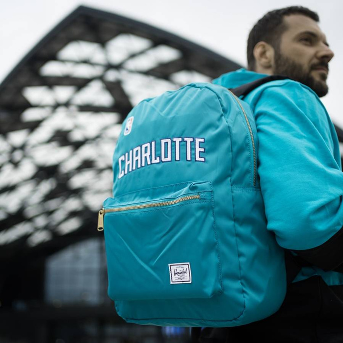 Herschel Supply Co. backpack Settlement Satin Charlotte Hornets teal ...