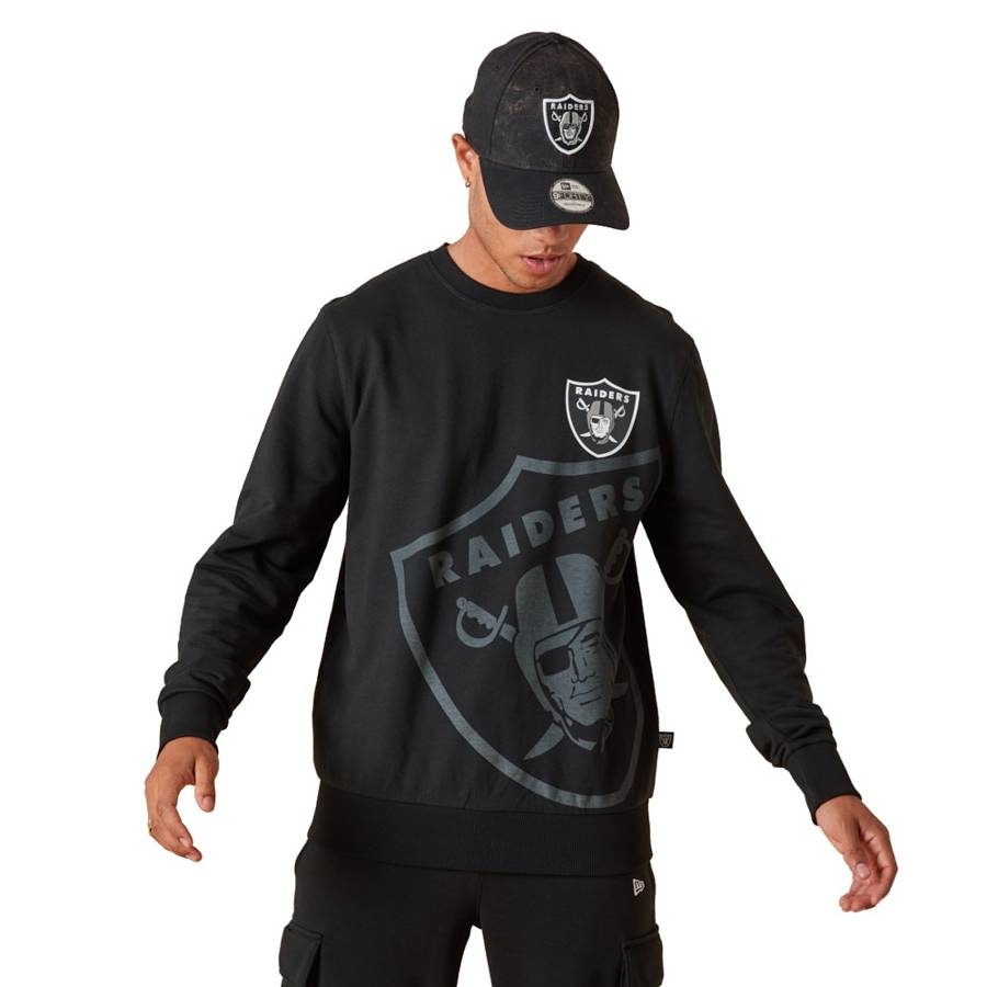 Bluza męska New Era Washed Graphic NFL Las Vegas Raiders black Las ...