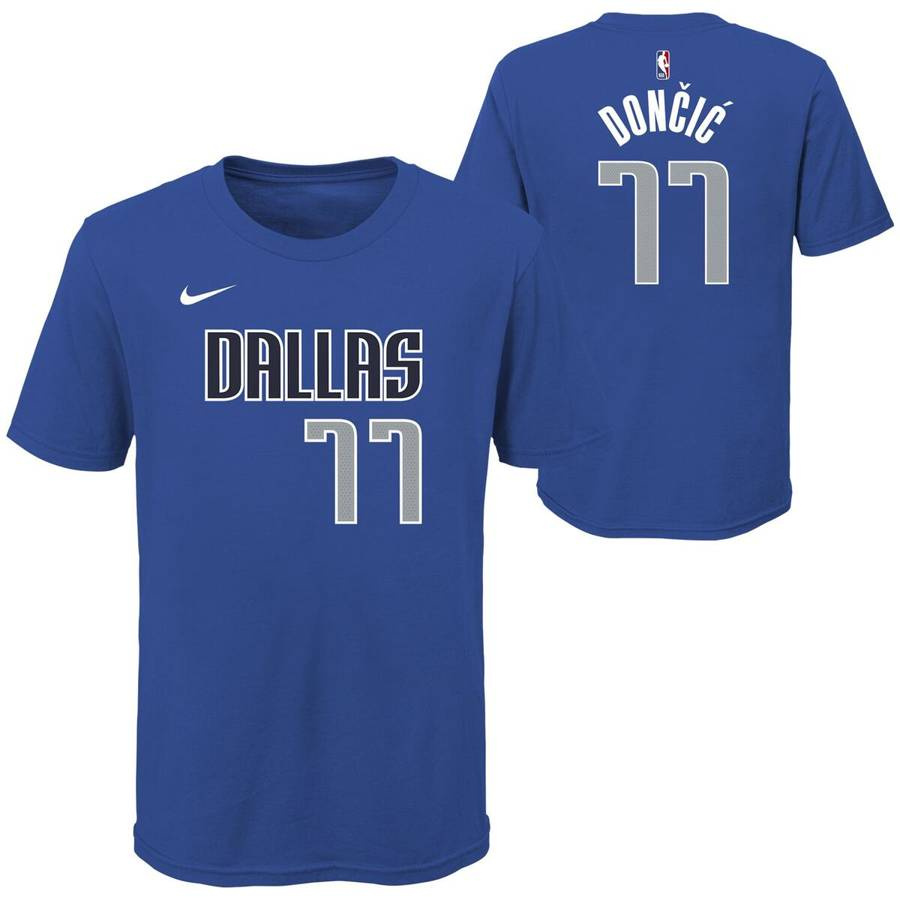 Koszulka koszykarska Nike t-shirt Icon Edition Dalla Mavericks Luka Doncic blue | ODZIEŻ I ...