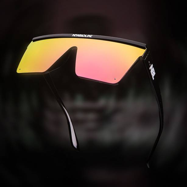 NewBadLine okulary przeciwsłoneczne Flexi Polarized black / flash pink ...